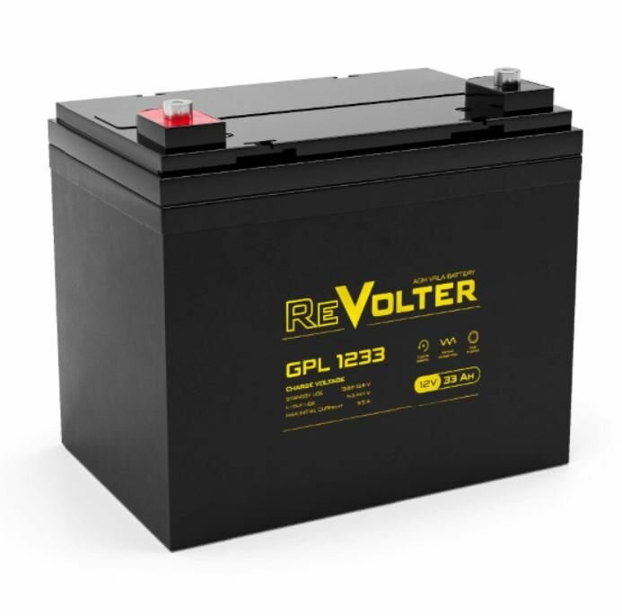 Аккумулятор 12В 33А. ч GPL 1233 REVOLTER 4614040030036
