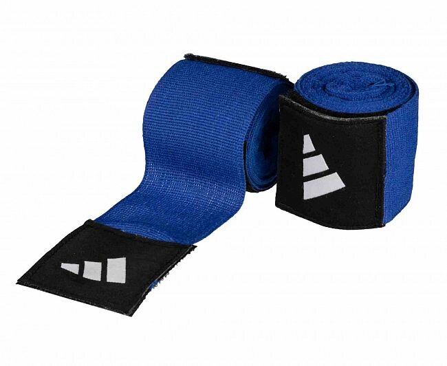 Бинты боксерские эластичные Adidas Boxing IBA Pro Hand Wrap синие (длина 3.5 м)