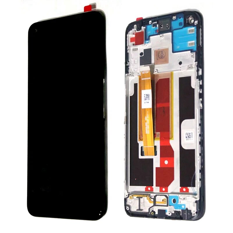 Высококачественный 6,59-дюймовый IPS LCD-дисплей для OnePlus Ace Racing, сенсорный Black With frame