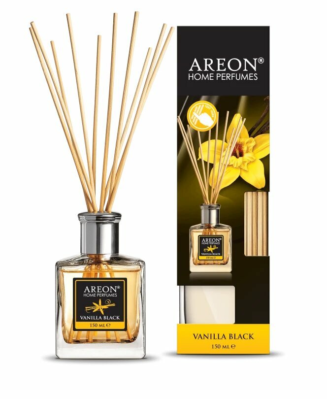 Аромадиффузор с палочками Areon Home Perfumes 150 ml Lux Vanilla Black