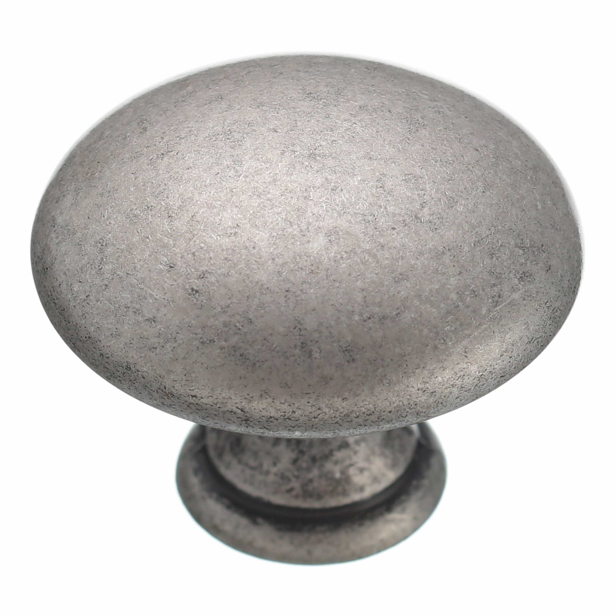 Ручка мебельная кнопка GIUSTI LINEA DECOR WPO2024/30.00E8 блестящее винтажное серебро