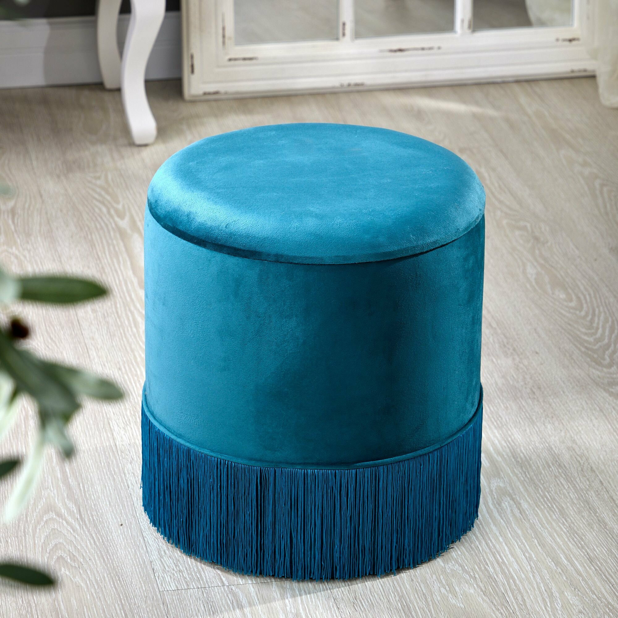 49-331B Пуф с крышкой 40х40х44см, МДФ, ткань, поролон, Glasar