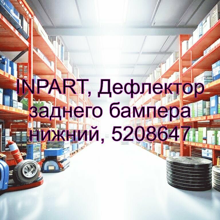 INPART, Дефлектор заднего бампера нижний, 5208647