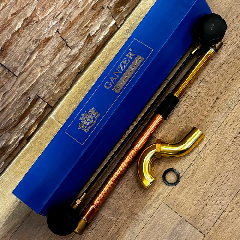 Слив-перелив для ванны полуавтомат из латуни GANZER GZ1277-C (F-1C)