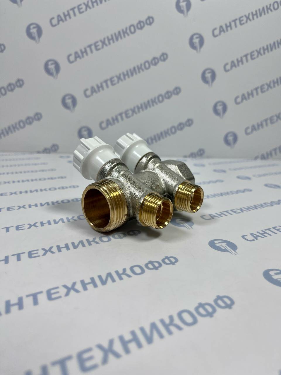 Коллектор ITAP с вентильными кранами 2 выхода 1"ВНх1/2"Н 465(1"х2)