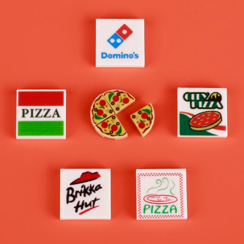 BRICKPANDA Мини-кирпичи набор для сборки волшебника 18+ Красный, Food B