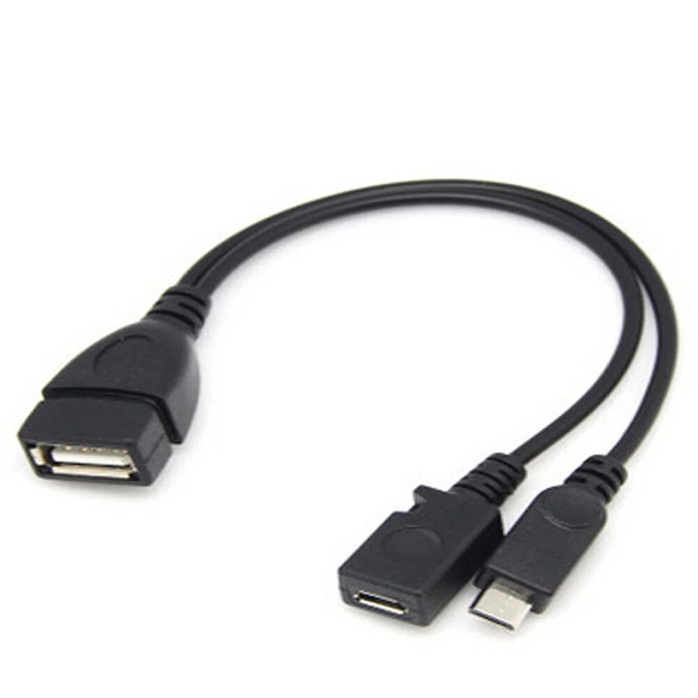 Lepy Кабель-переходник OTG Micro USB 20см Черный