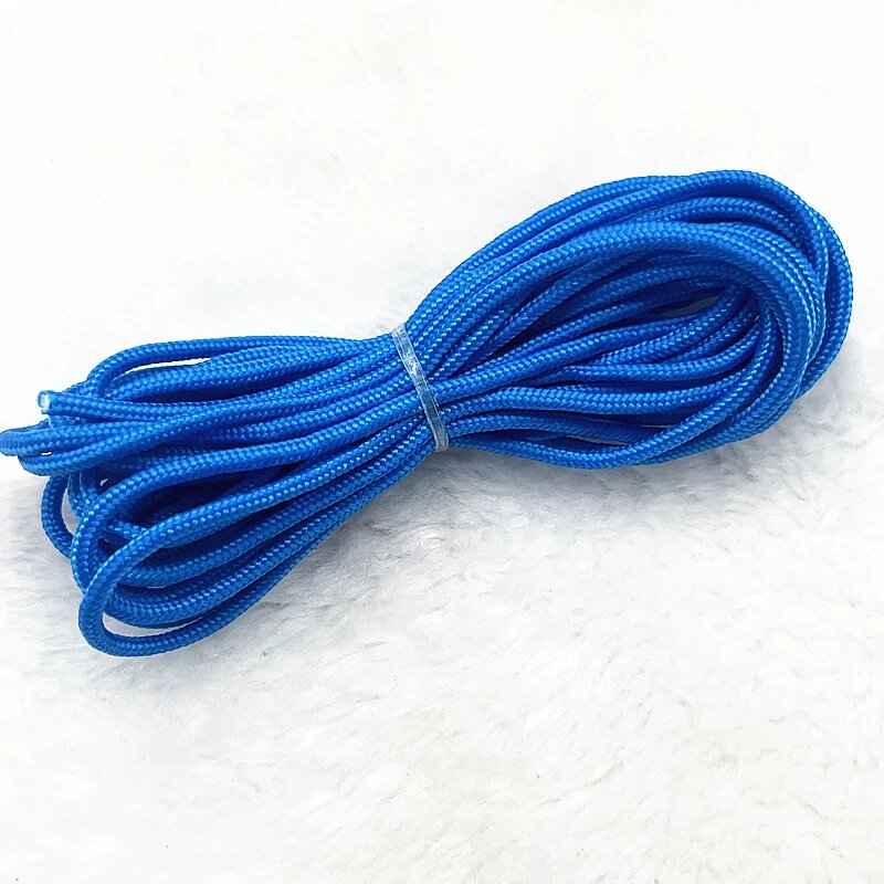 Плетеная веревка из нейлона WPQQHYGT 2 мм 5 ярдов Синий, 09