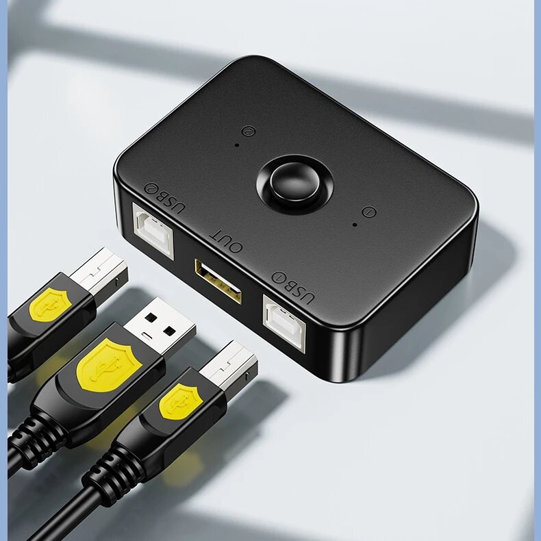 USB разветвитель принтера на 2 компьютера style 2