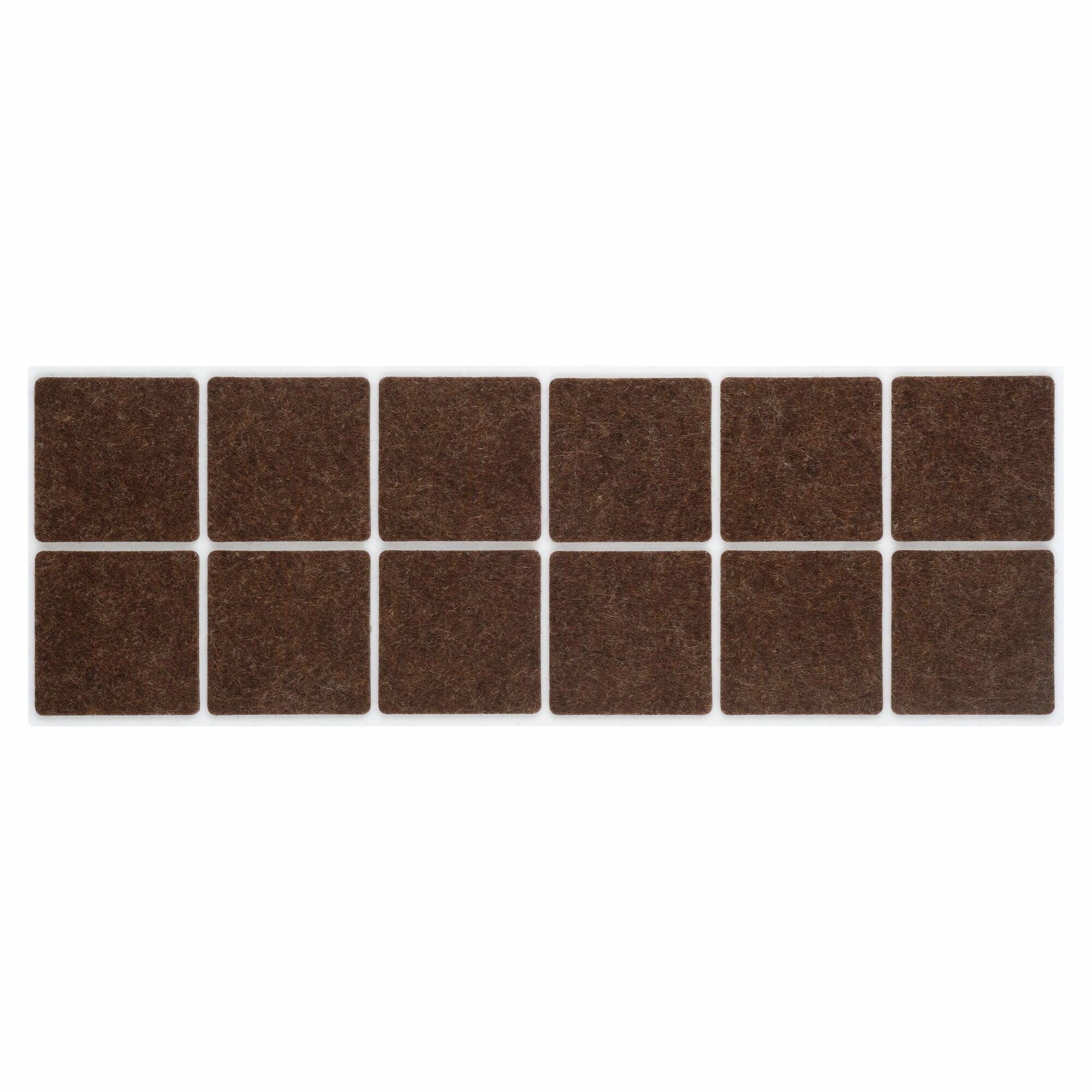 Защитные накладки на ножки мебели войлочные, размер 40 х 40 мм, 12 шт (четырехугольные)