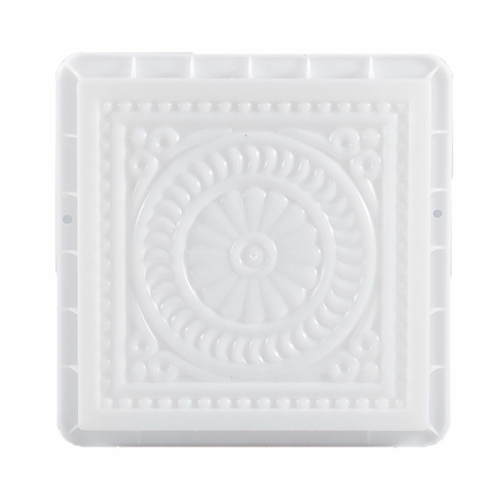 Винтажная цветочная квадратная форма для мощения DIY Садовая бетонная Шаговая педаль Каменный асфальтоукладчик Цементный кирпич Пейзаж дорожки M