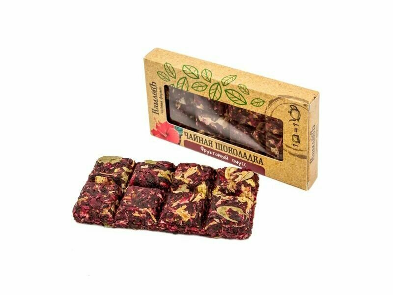 Чай Камлевъ "Фруктовый Смусс", гибискус, малина, брусника, лепестки подсолнечника