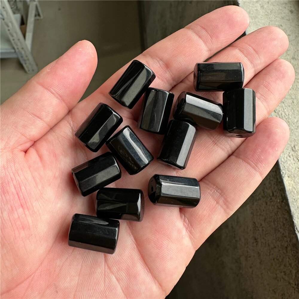 Бусины из натурального камня Vinswet, круглые, 12x17 мм Черный, 2pcs, 12 Black Agates