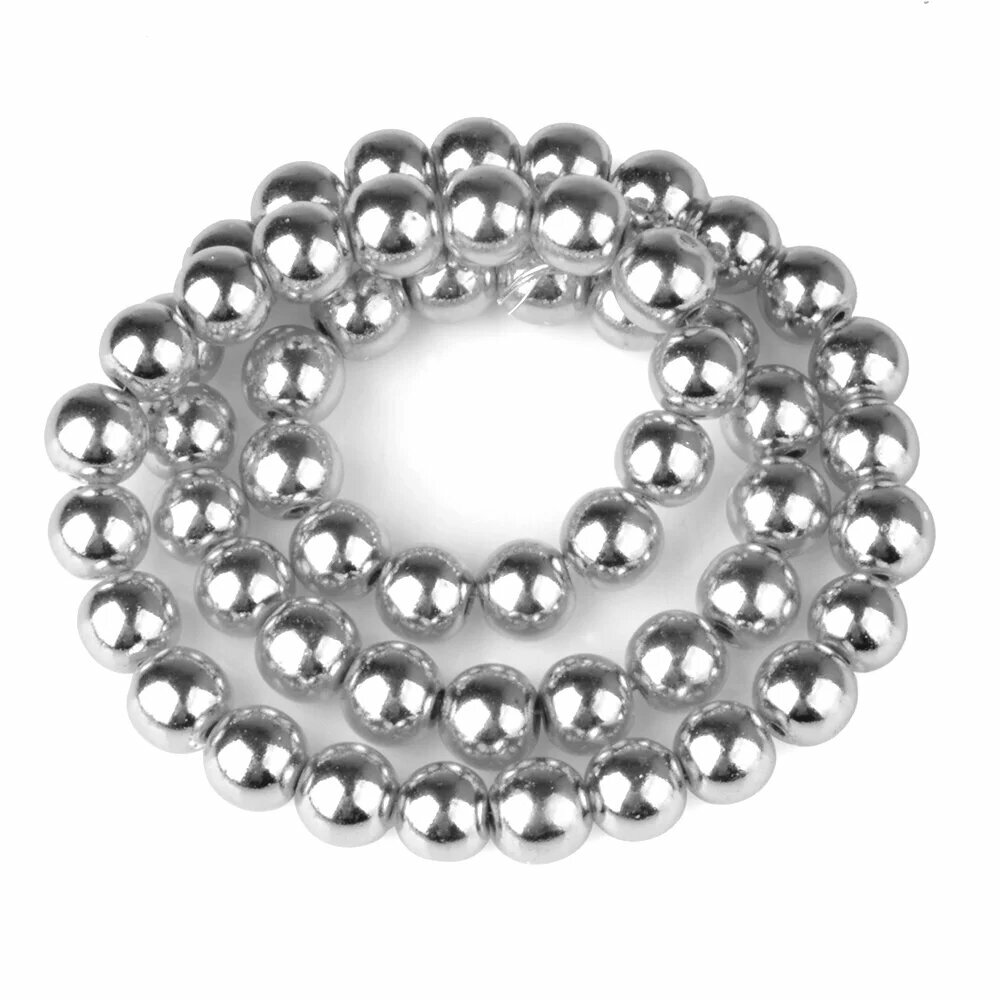 Бусины из гематита Chanfar 2-12 мм Серебряный, 4mm 95 beads, whike k color