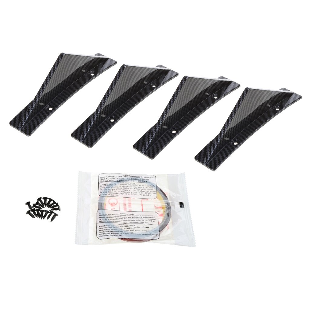 Украшение Автомобиля Полоса Заднего Бампера Спойлер Для Губ Диффузор Сплиттер Защита От Царапин