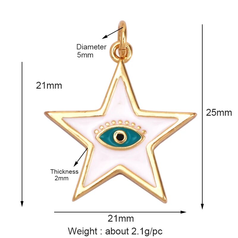 Подвеска "Хамса" из золотистого сплава с кубическим цирконием M184344K2