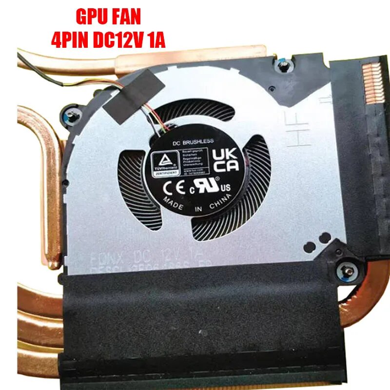 Графический вентилятор для ноутбука CLEVO черный RTDPART GPU FAN