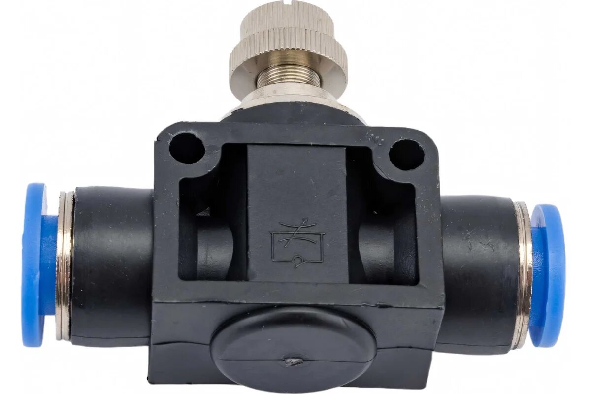 SHPI Фитинг-дроссель (пневмодроссель) цанговый для трубки с наружным диаметром 10 мм SCF 10