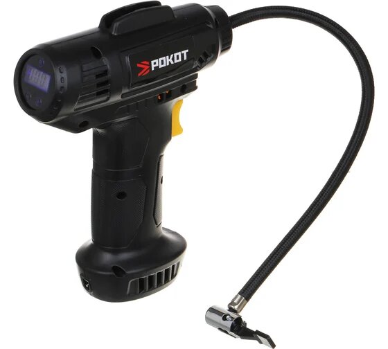 Компрессор беспроводной рокот 120Вт, 35 л/мин, 2000МА, аналоговый дисплей 713-123