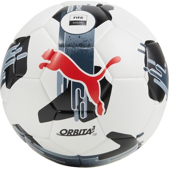 Мяч футбольный Puma Orbita 3 TB FQ, 08432402, р.5, FIFA Quality, 32 пан, ТПУ, термосш, бело-мультиколор