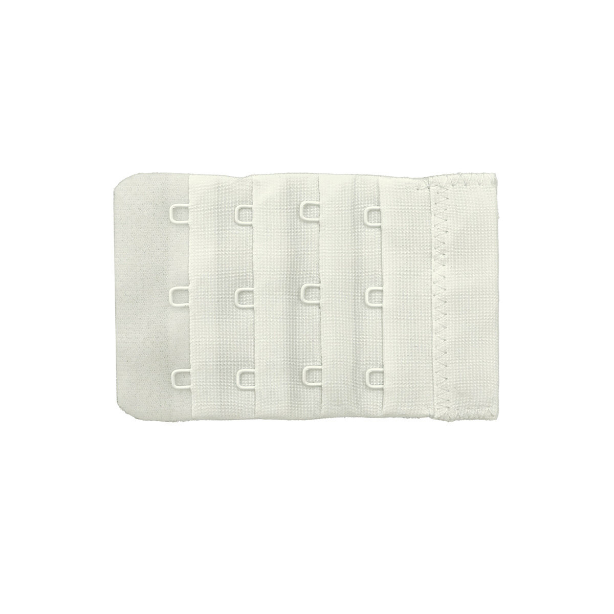 853002 Текстильная застежка с крючками 3*4 для бюстгальтера 55мм, белый, 1шт/упак, Hobby&Pro