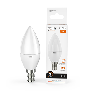Лампа светодиодная Gauss Elementary Свеча 10W 710lm 3000K E14 LED