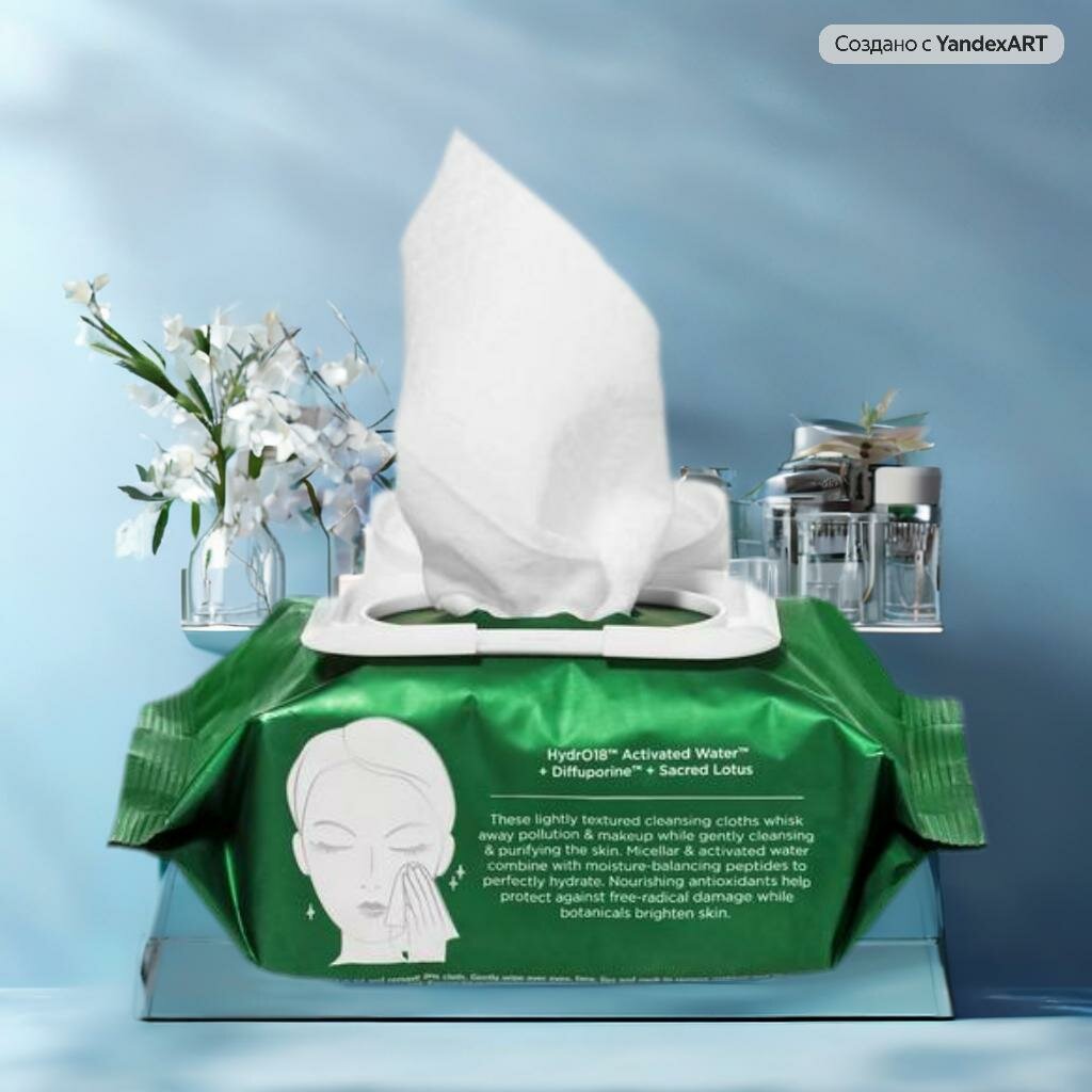 HydroPeptide Cleanse Micellar Towelettes очищающие салфетки для снятия макияжа с пептидами, 30 шт