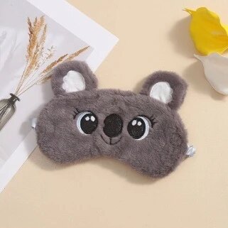 Детская плюшевая аниме-маска для глаз коала Gray