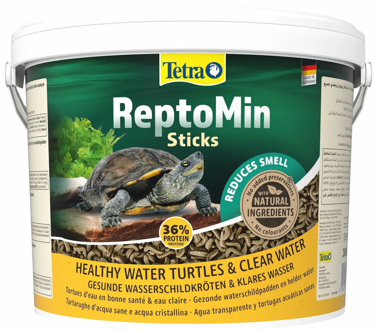 TETRA REPTOMIN – Тетра корм-гранулы для водных черепах (10 л)