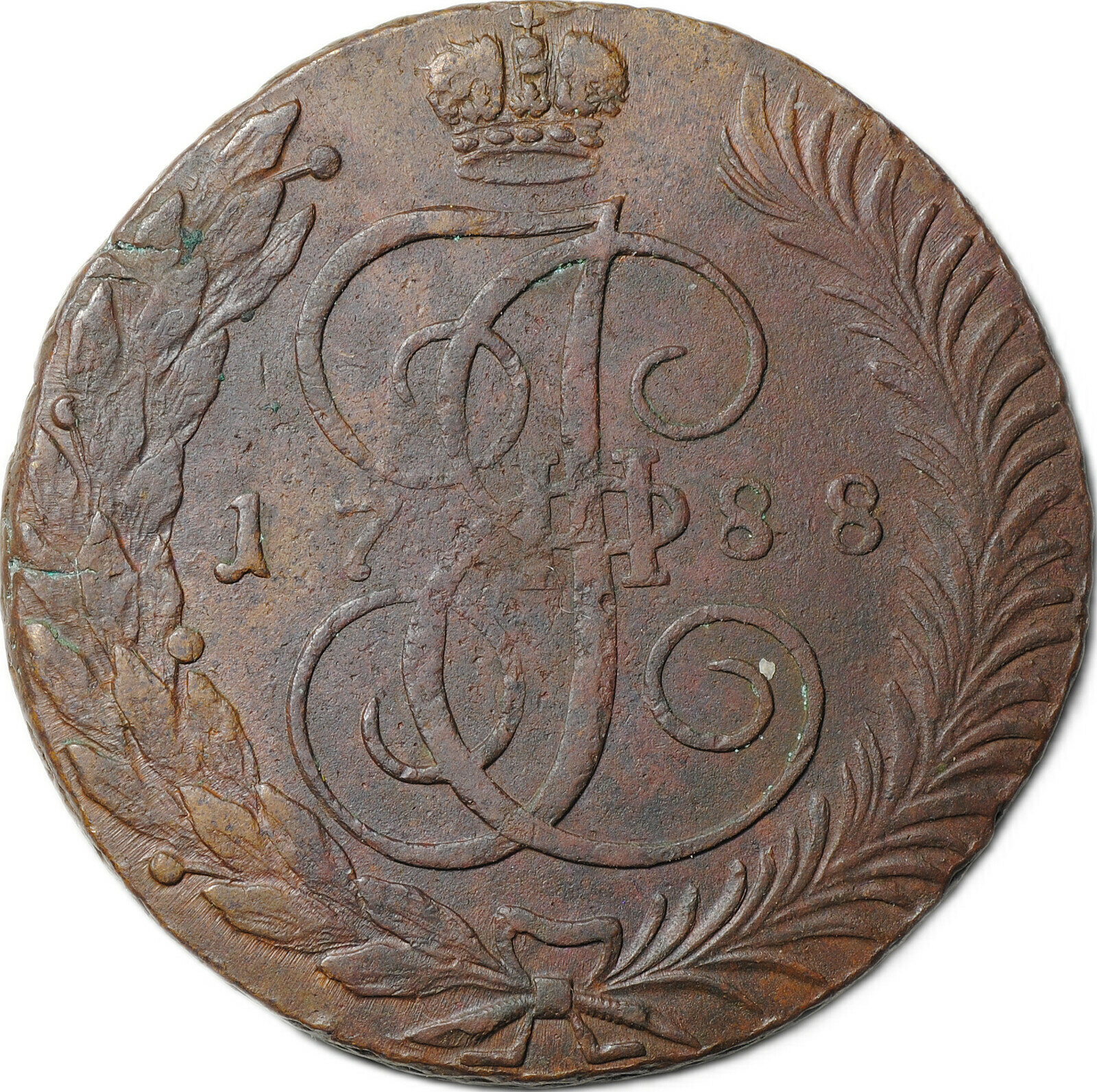 Монета 5 копеек 1788 ТМ