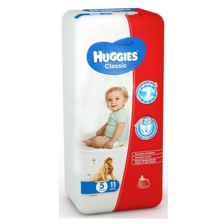 Хаггис подгузники classic 5/11-25кг N11