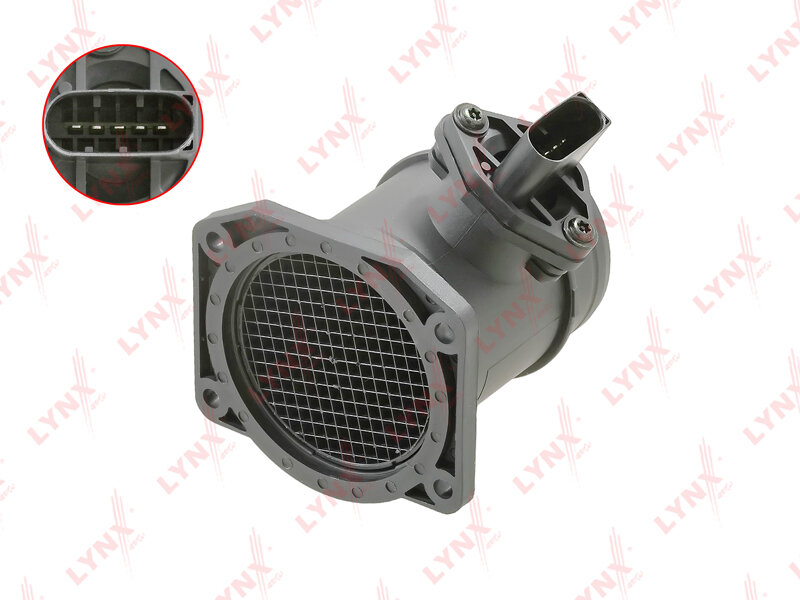 Датчик массового расхода воздуха LYNXauto DM-1444. Для: Audi, Ауди A4 1.8 94-01 / A6 1.8 97-05, VW, Фольксваген, Passat(Пассат) 1.8 96-00.