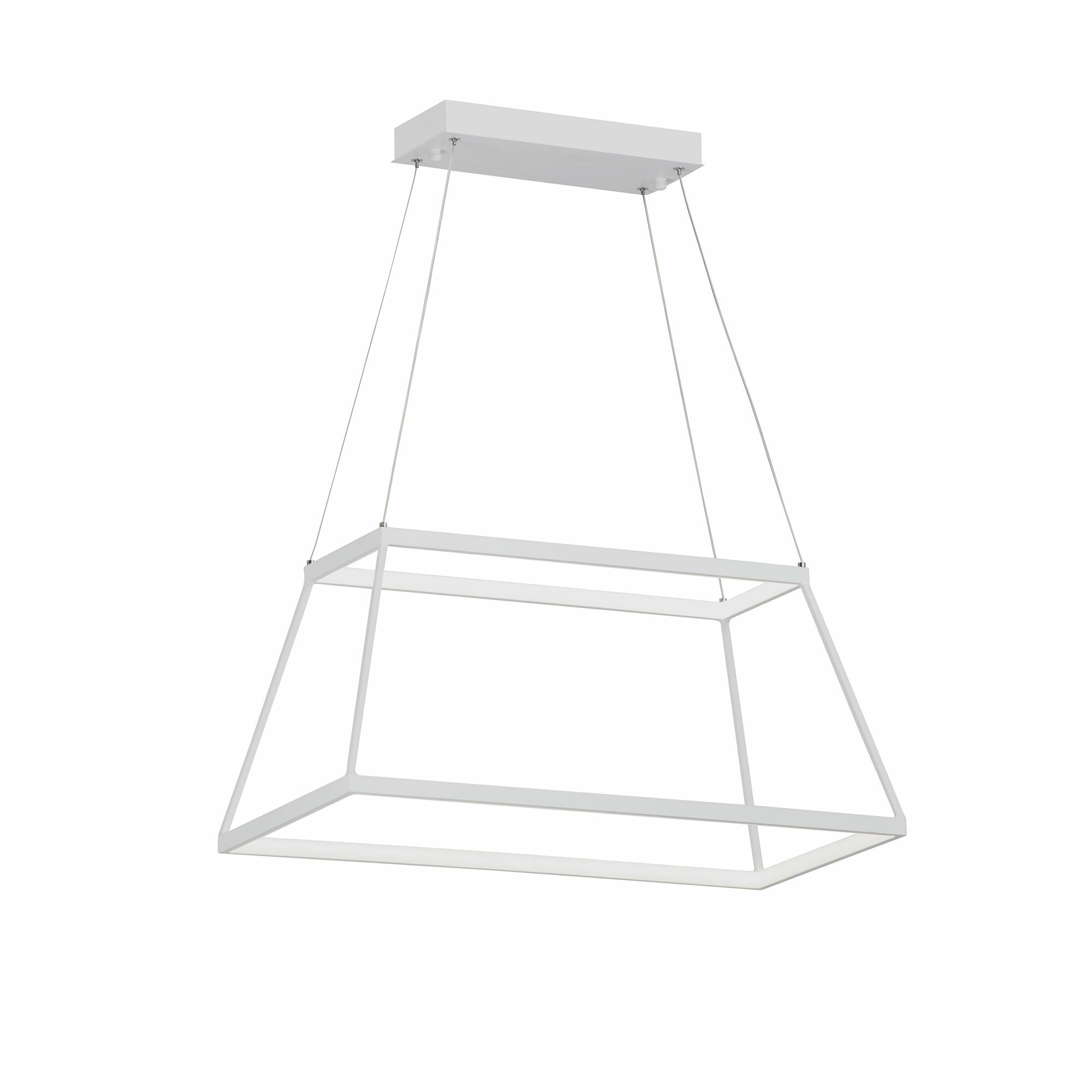 Подвесной светодиодный светильник Vitaluce V4694-0/1S, LED 68Вт, 3900-4200К, 5944лм, 23м2, цвет белый матовый. %Распродажа!%