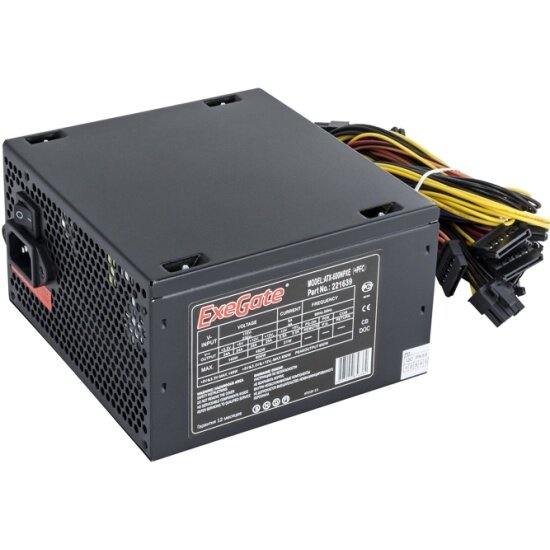 ExeGate ATX-600NPXE +PFC 600W Black