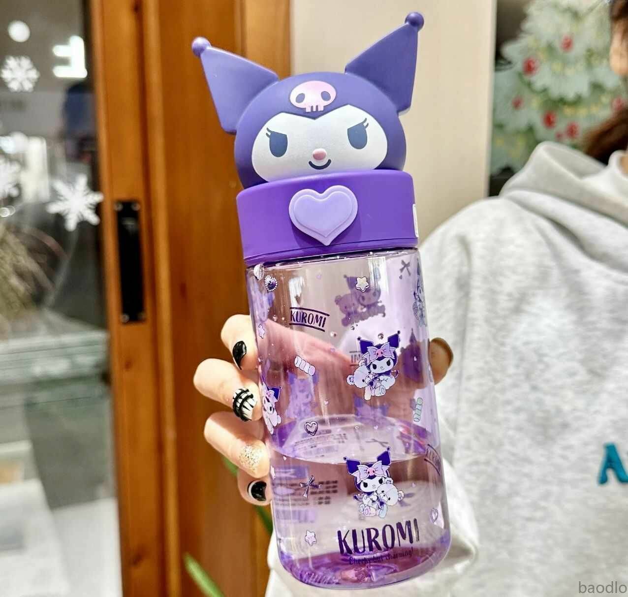 Бутылка для воды детская Куроми, Почакко 500 мл / бутылочка милая детская для воды с героем Куроми, Хеллоу Китти, My Melody, Pochacco