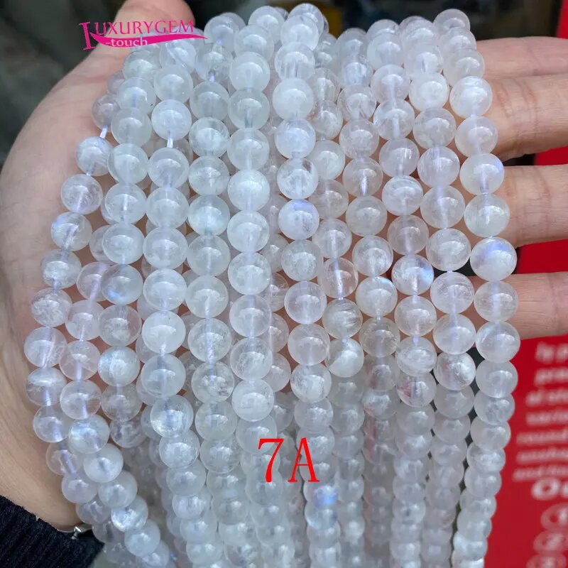 Синий лунный камень бусины IUXURYGEM-TOUCH 4-16 мм 10mm approx 37Pcs, 7A Beads