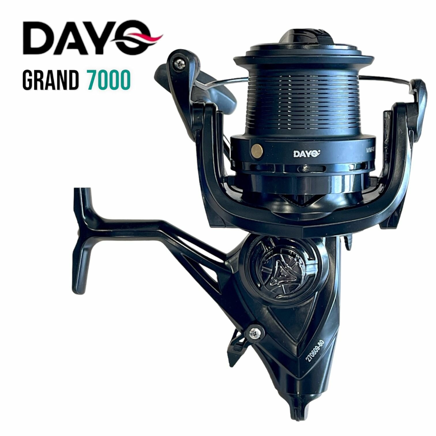 Катушка Dayo GRAND 7000 5+1 карповая с байтранером, силовая, фидерная катушка даюй на трофейную рыбу
