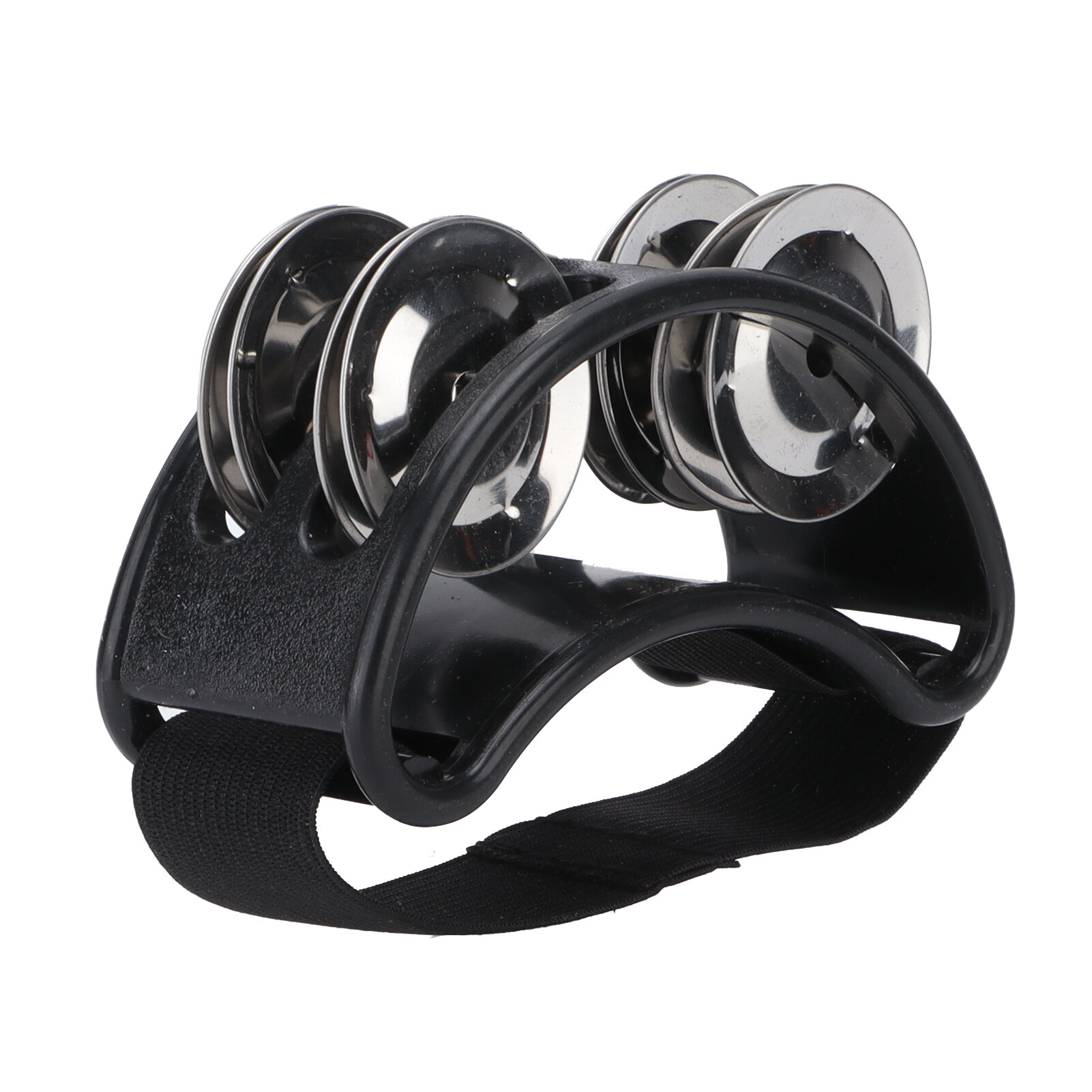 Ножной тамбурин, шейкер, ударная установка, металлические колокольчики, музыкальные инструменты, аксессуары, черный