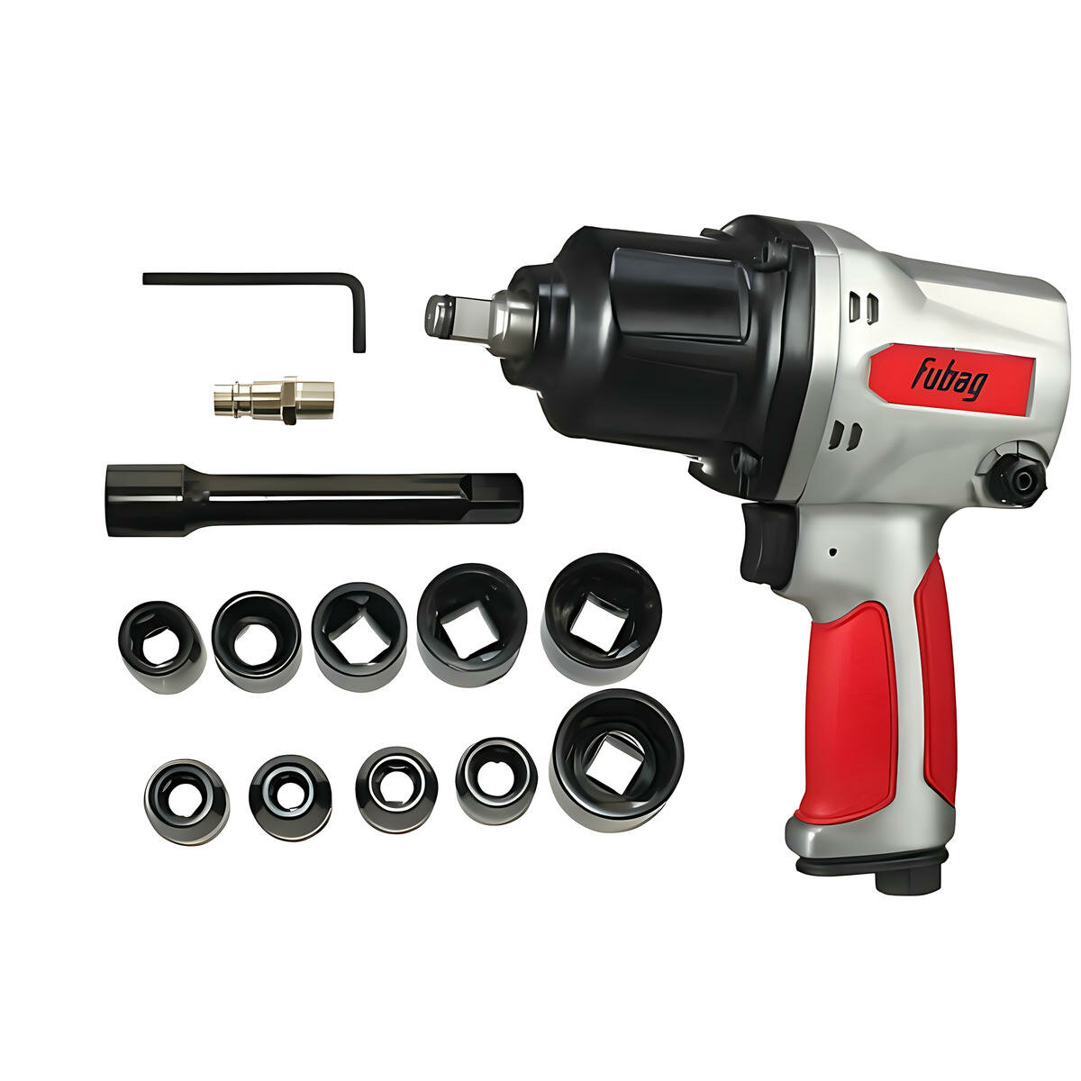 Пневмогайковерт ударный FUBAG IW900 (1/2', кейс) 100195