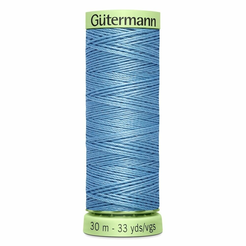 Декоративная нить Gutermann 30/30 м для отстрочки, 100% полиэстер, цвет 143 серо-голубой, 5 шт (3)