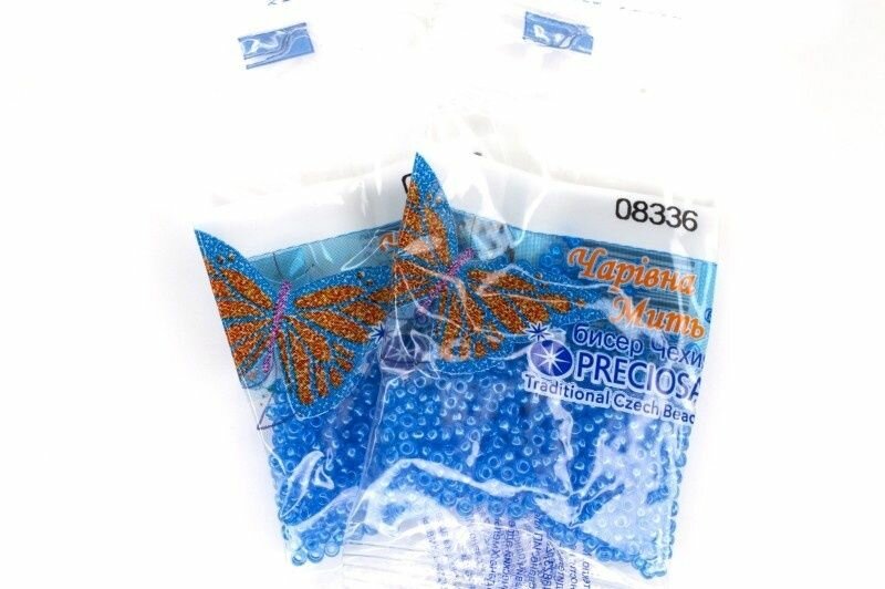 Бисер круглый PRECIOSA синий, упаковка 5 г, 10 шт (PR.08336)