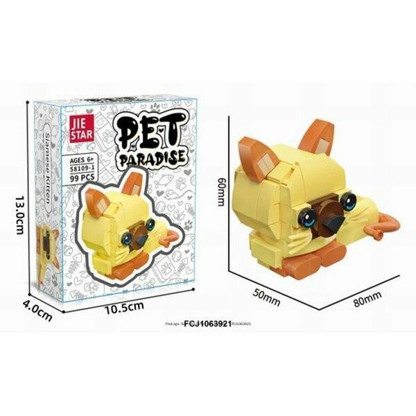 Конструктор Jie Star "Кошка", 99 деталей, в коробке (FCJ1063921)