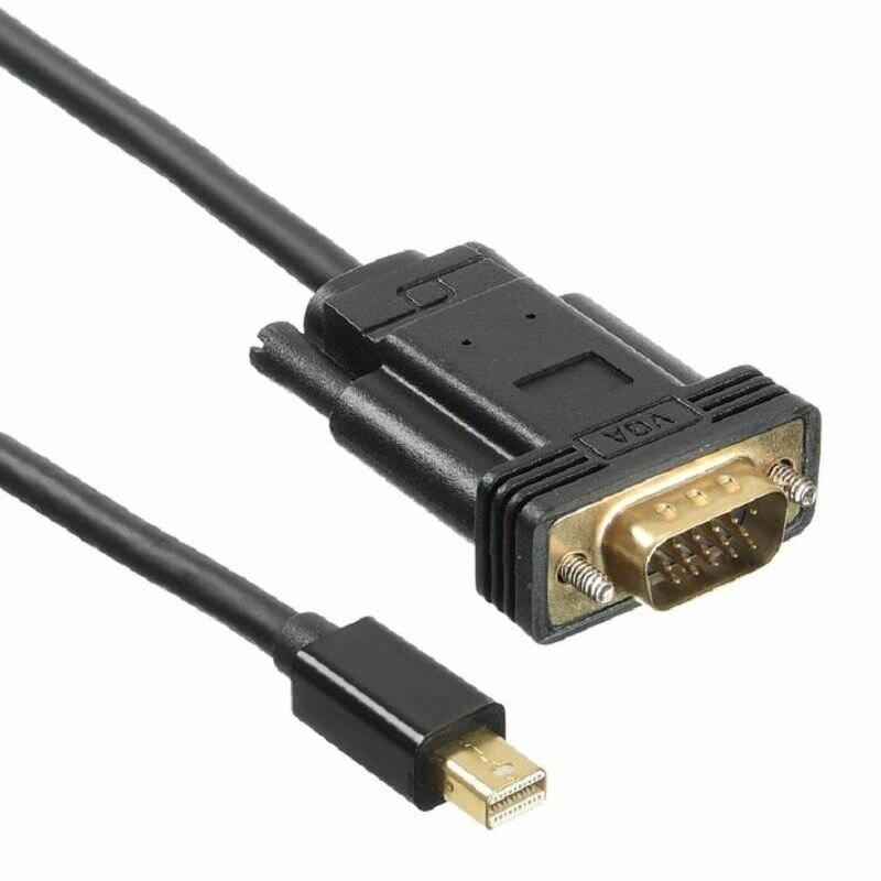 Кабель Buro Mini DisplayPort, VGA, M/M, 2 м, черный (1147221)