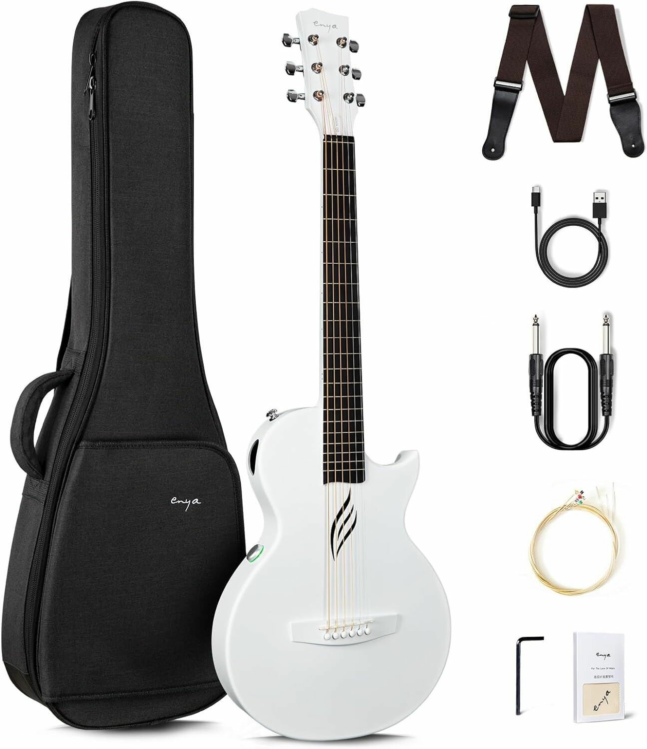 Enya Трансакустическая гитара NOVA Go SP1 6-струнная, корпус Эластан 1/2