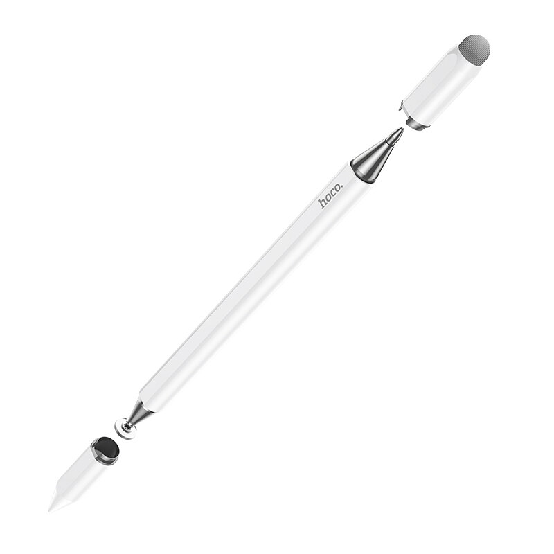 Стилус + ручка универсальный Hoco GM111 Passive Capacitive Pen 3-in-1, Android/iPhone, iPad, Белый