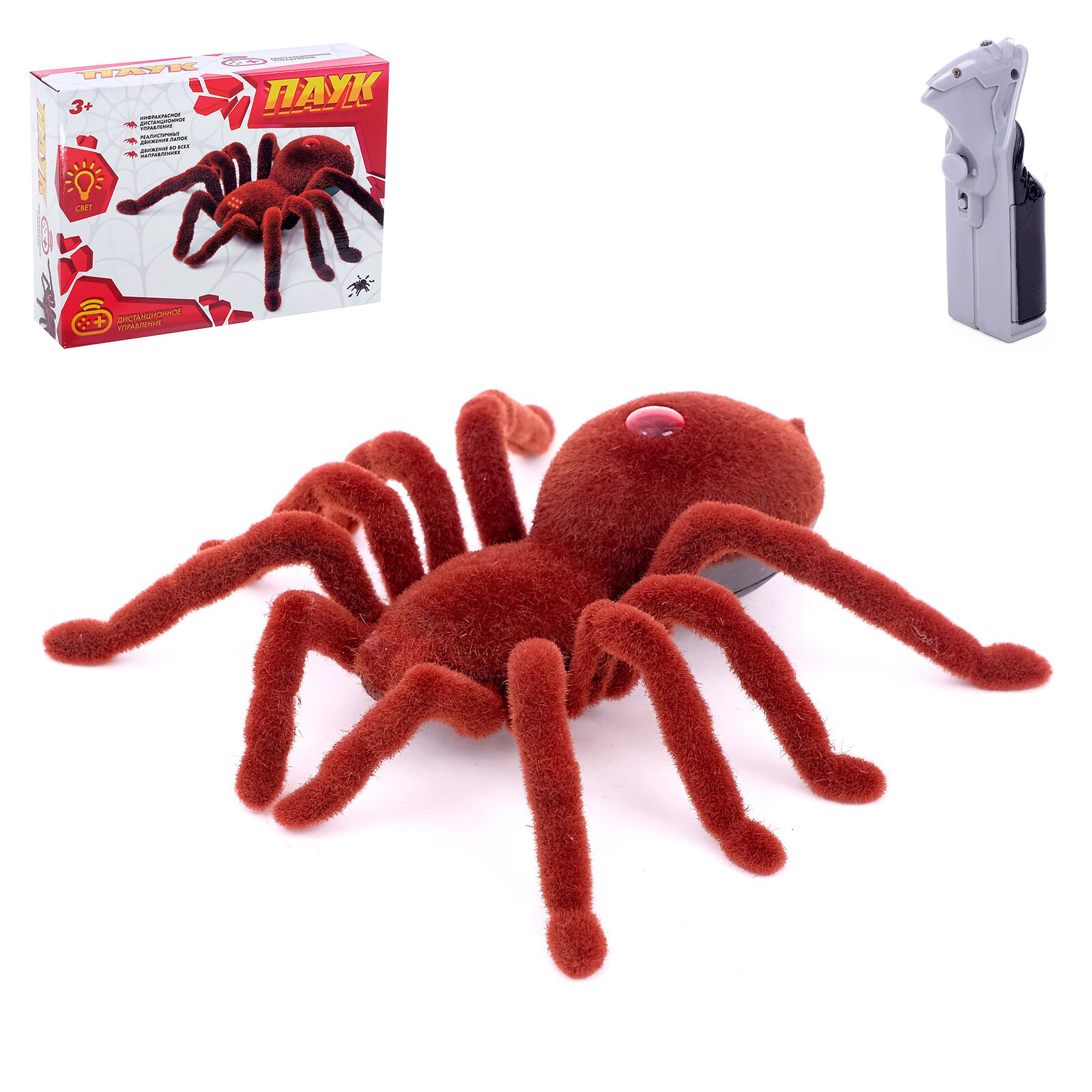 Паук на пульте управления WOOW TOYS "Тарантул", со световыми эффектами--