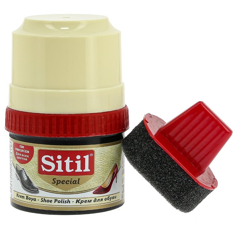 Крем-блеск для обуви Sitil, бесцветный, 60мл