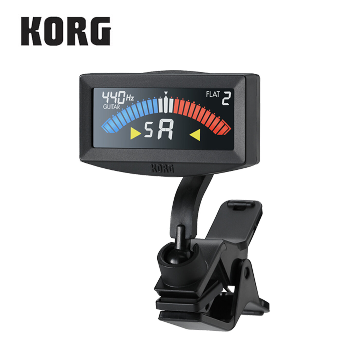 Korg AW-4G PitchCrow-G Зажимной гитарный модулятор Гитарный бас-тюнер, Чёрный