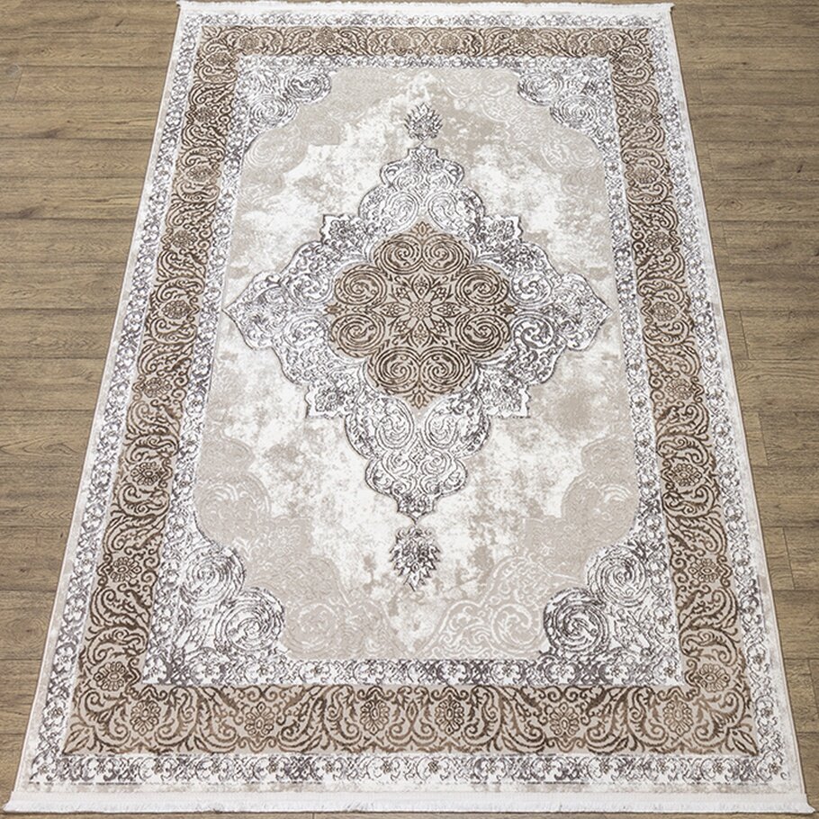 Ковер, Прямой, Бежевый, Коричневый, Серый, Классический, Винтажный, на пол, в гостиную, спальню, в ассортименте (150 см. на 230 см.)