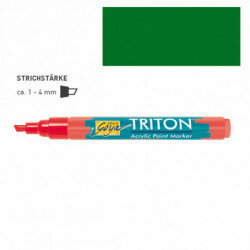 Зеленый лиственный акриловый маркер "Solo Goya" Triton" 1-4 мм
